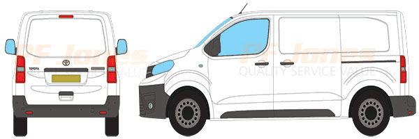 Toyota Pro-Ace L2 H1 MWB Tailgate Door 2016 Onwards Rhino Roof Racks