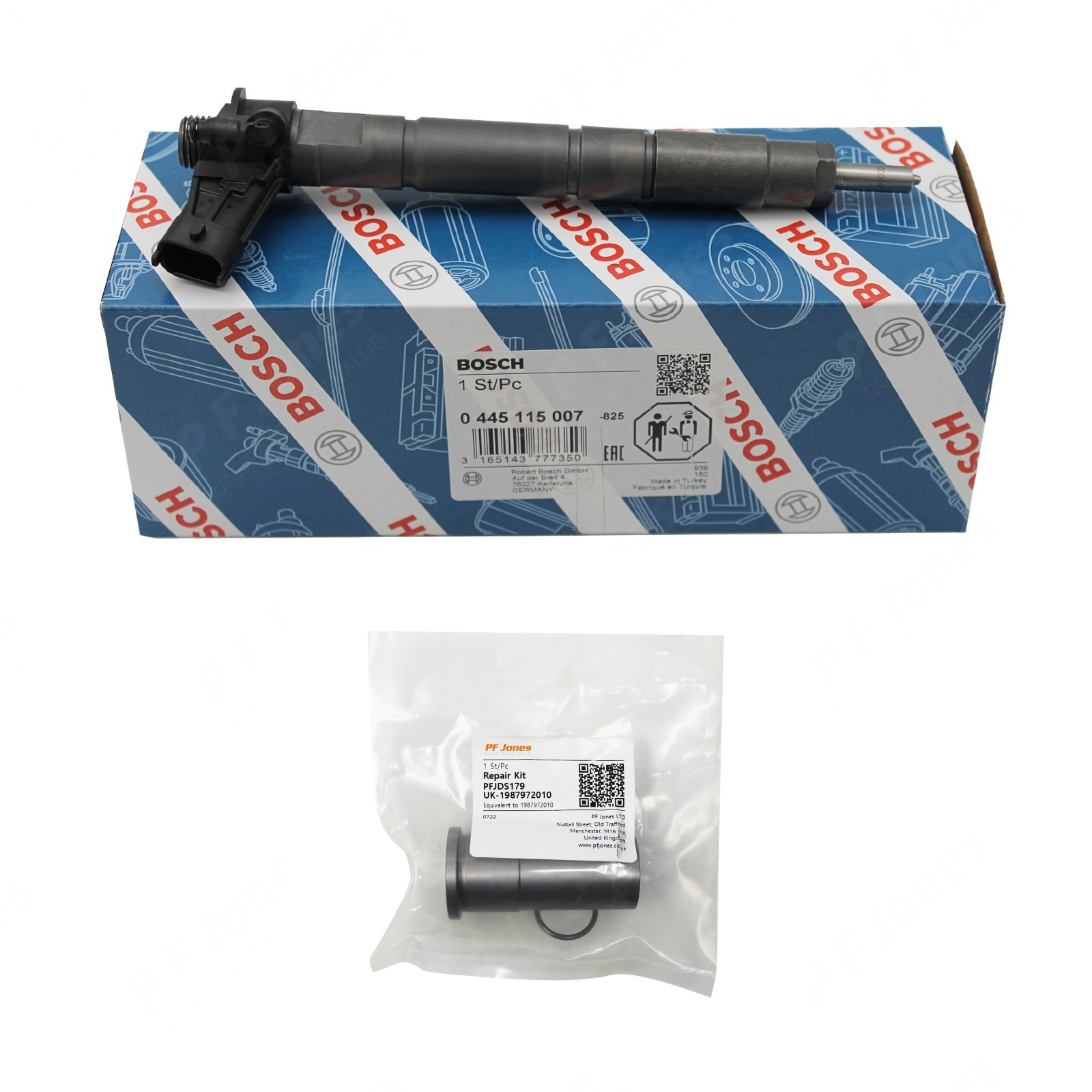 Renault Trafic 2.0 DCI 2006-2014 New Bosch Diesel Injector + sleeve ...