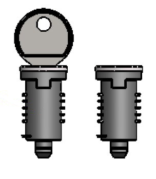 Maxus KammBar Lock Barrels and Keys - 3 Pairs SK48