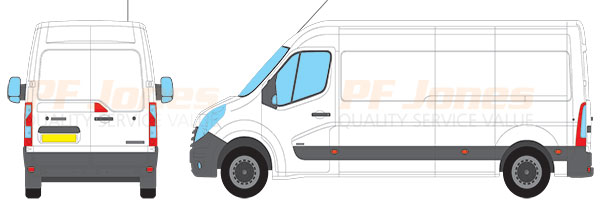 Vauxhall Movano Long Wheel Base L3 High Roof H2 2010 Onwards Rhino Roof ...