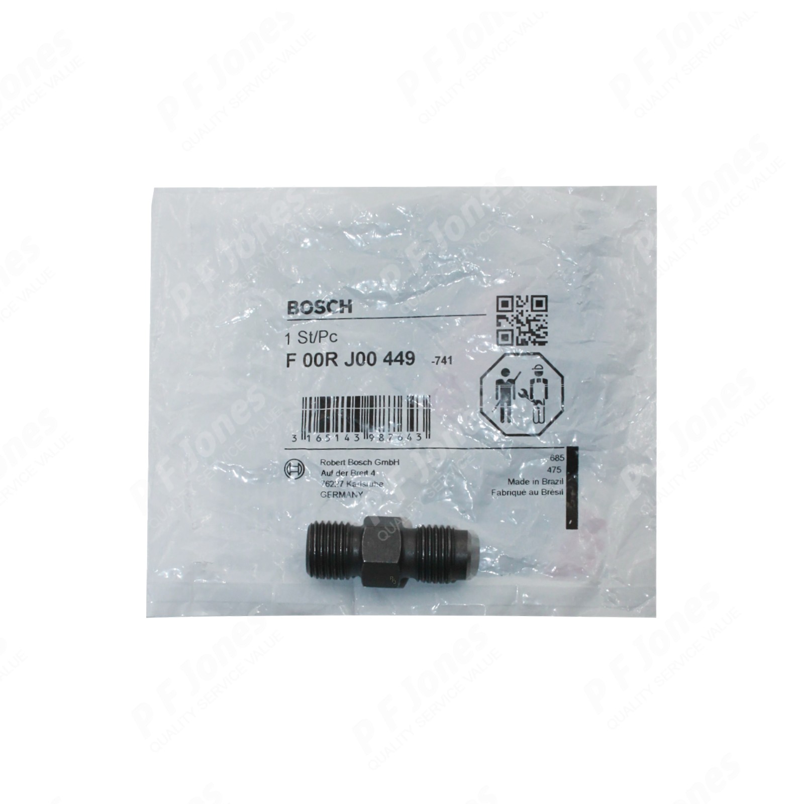Bosch Injector Inlet Connector F00RJ00449