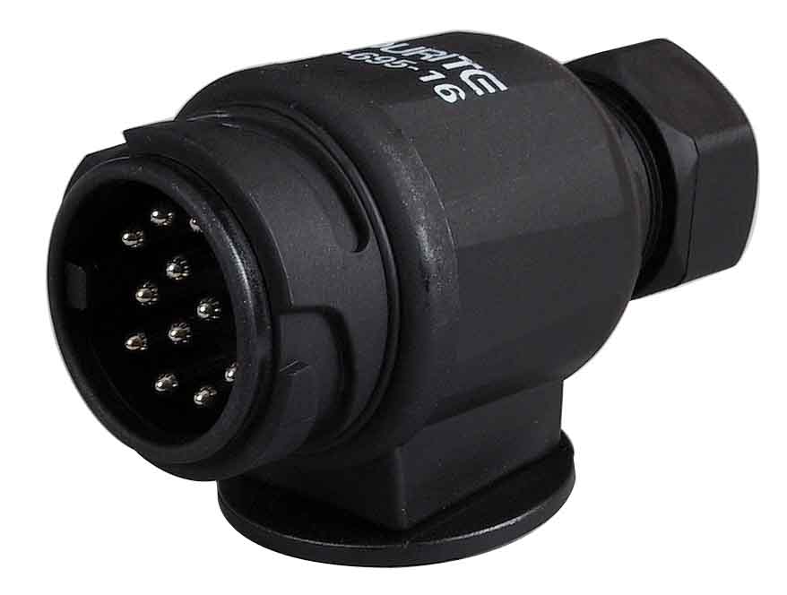 13 Pin Plastic Caravan Plug - 12V 0-695-16