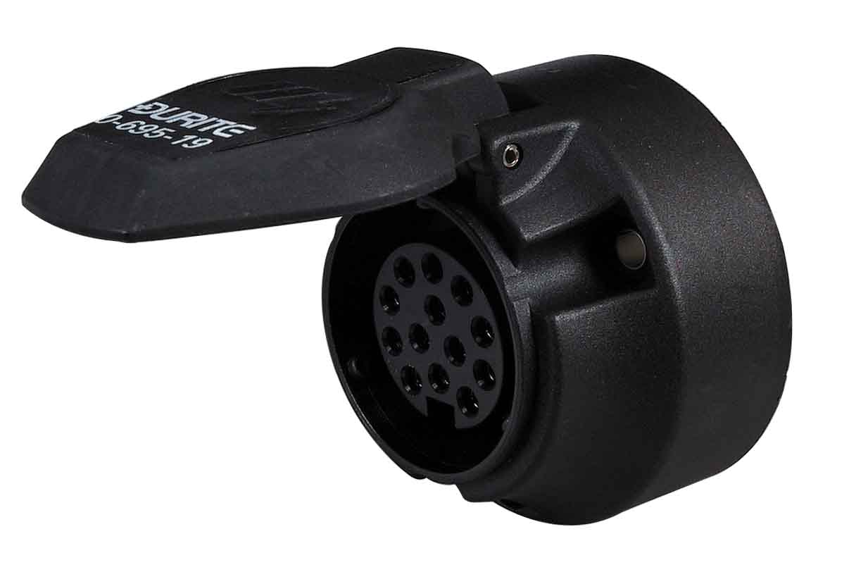 13 Pin Plastic Caravan Socket - 12V 0-695-19