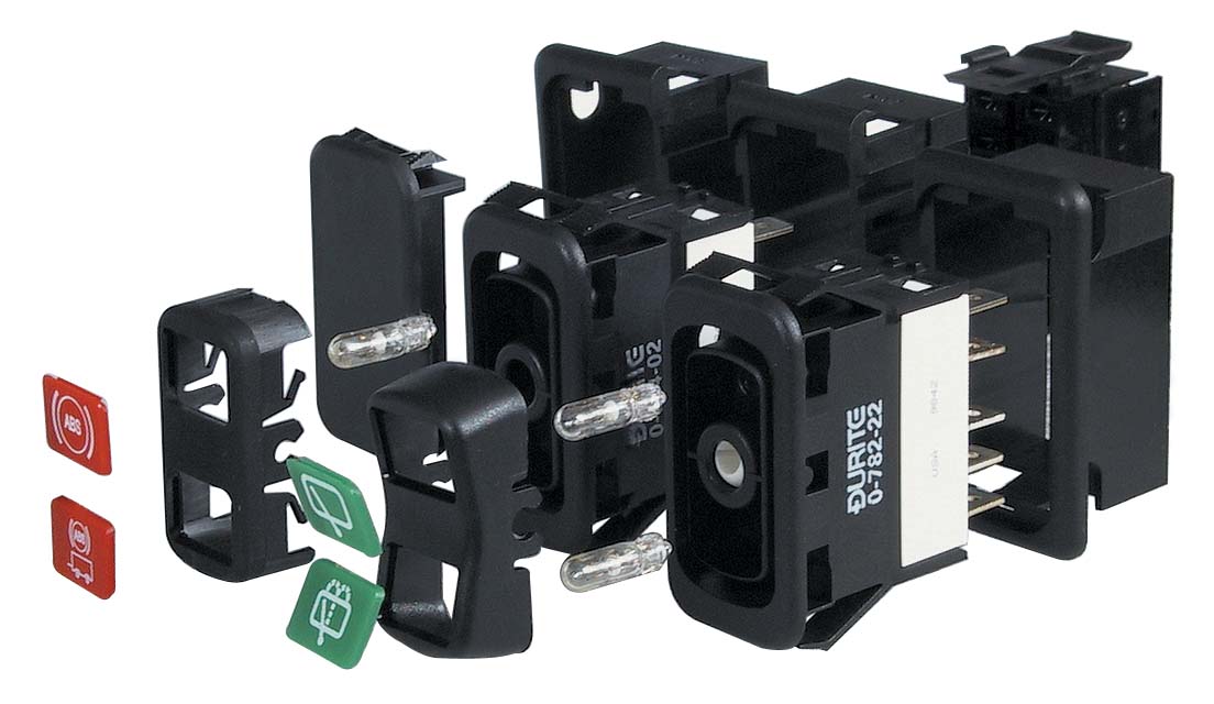 Rocker Switch Connector Block with Terminals 0-798-99